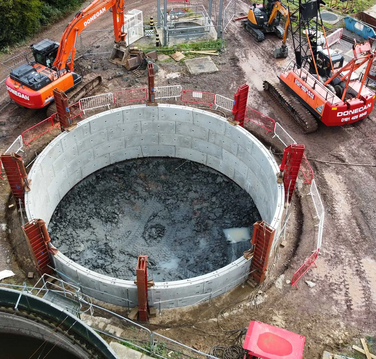 Gillingham WRC - Caisson Shaft - Donegan Civil Engineering